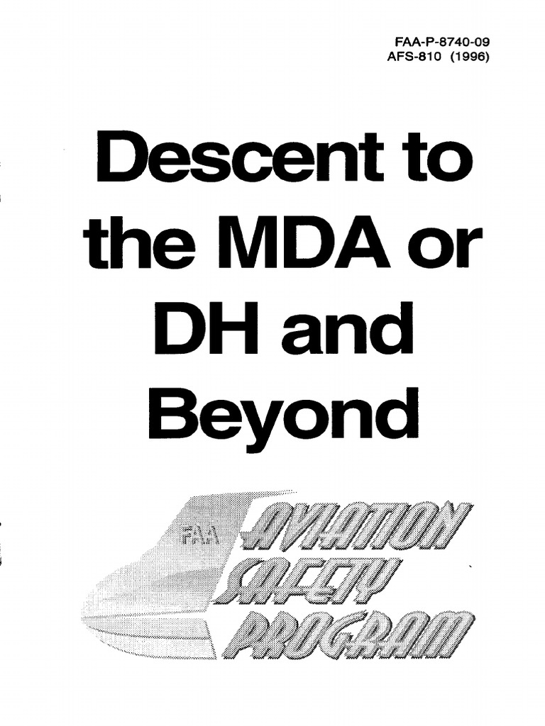 Descent to MDA.pdf | Instrument Flight Rules | Aerospace