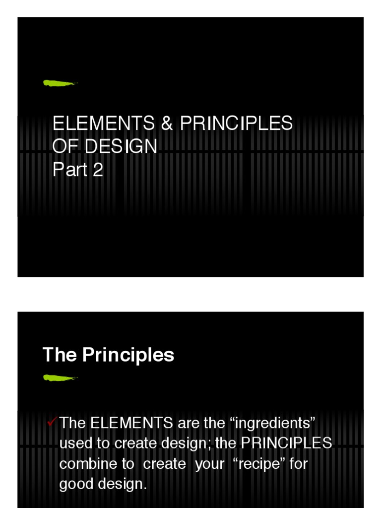 Elements and Principles Part 2 | PDF