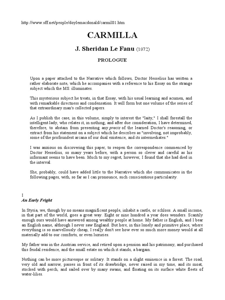 Carmilla: J. Sheridan Le Fanu | PDF | Smile | Horse Gait