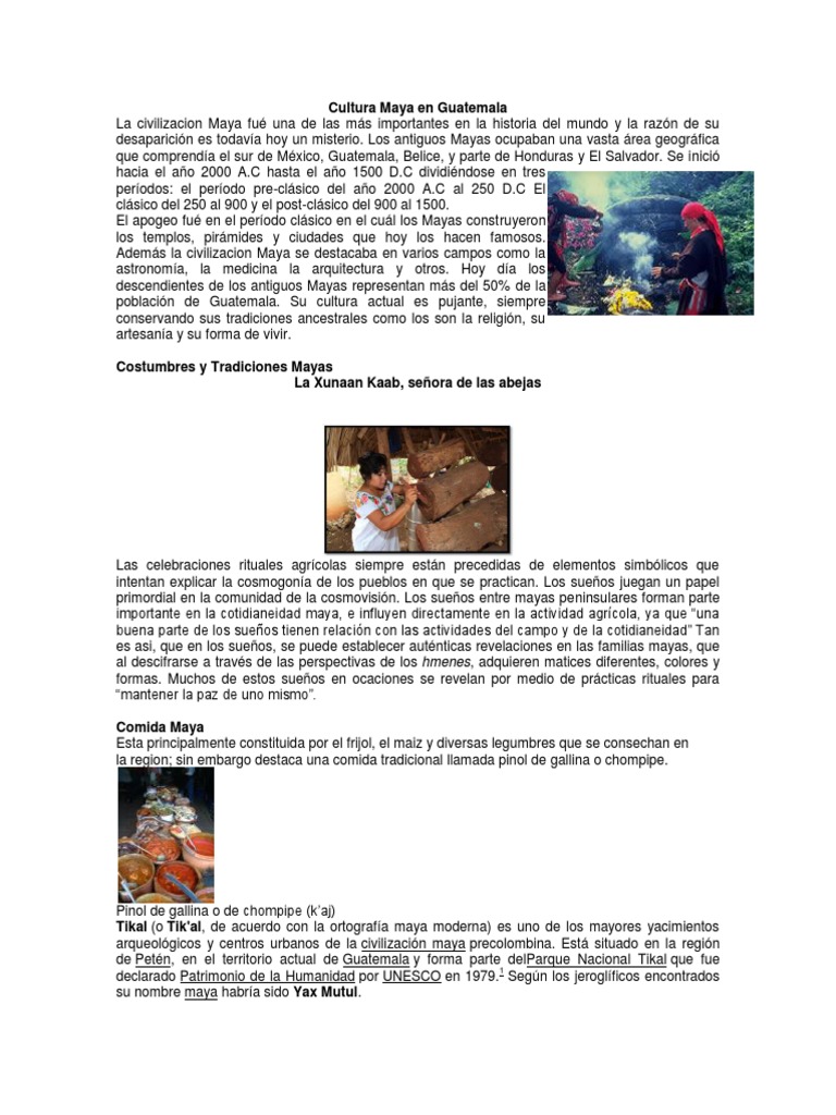 Cultura Maya en Guatemala | PDF | Civilización maya | Guatemala
