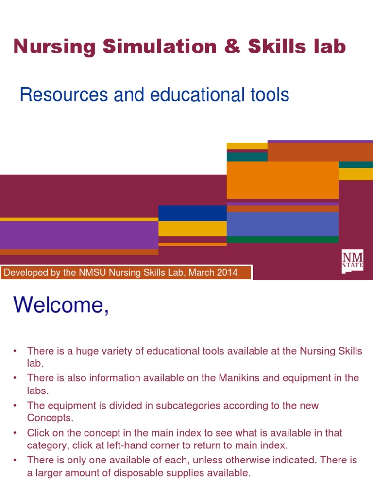 NMSU Nursing Skills Lab PP of Equipment With Locations | PDF ...