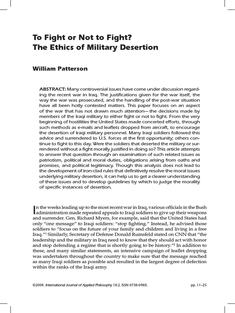 Military Ethics | PDF | Legitimacy (Political) | Justice