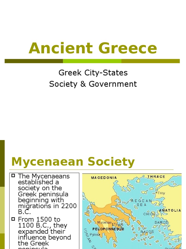 Ancient Greece - Greek City-States, Society & Government | PDF ...