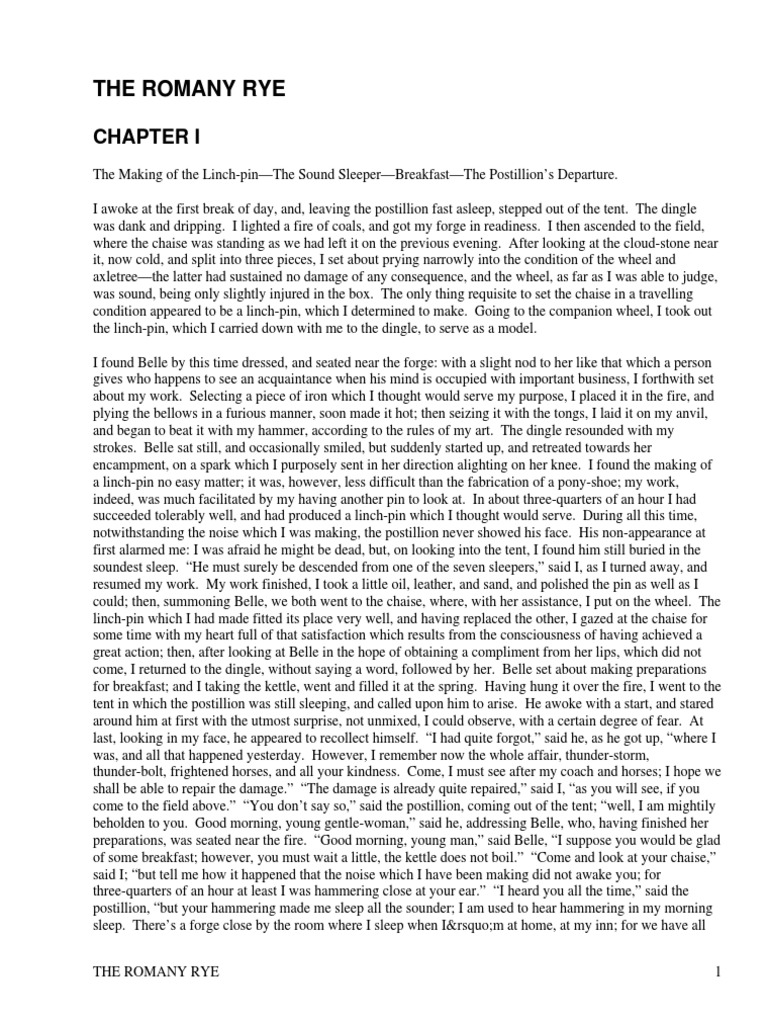 The Romany Rye by Borrow, George Henry, 1803-1881 | PDF | Pope ...