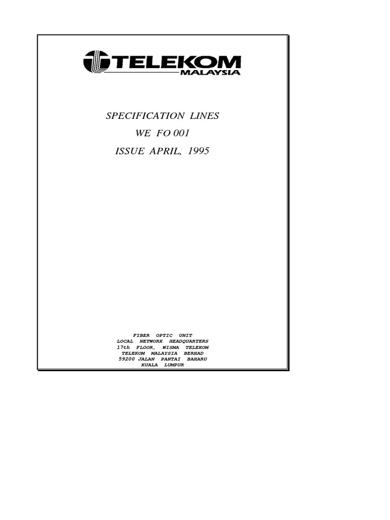 Telekom Handbook For Cabling Works | PDF | Cable | Optical Fiber