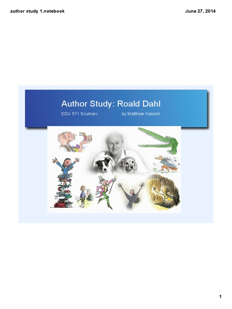 Roald Dahl Author Study Activities | PDF