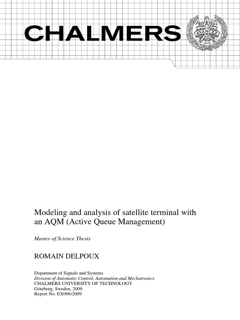 Modeling Satellite Network Queues with Active Queue Management and Proportional-Integral Control ...