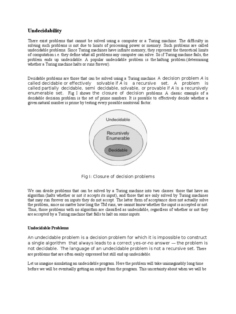 Undecidability | PDF | Theory Of Computation | Applied Mathematics