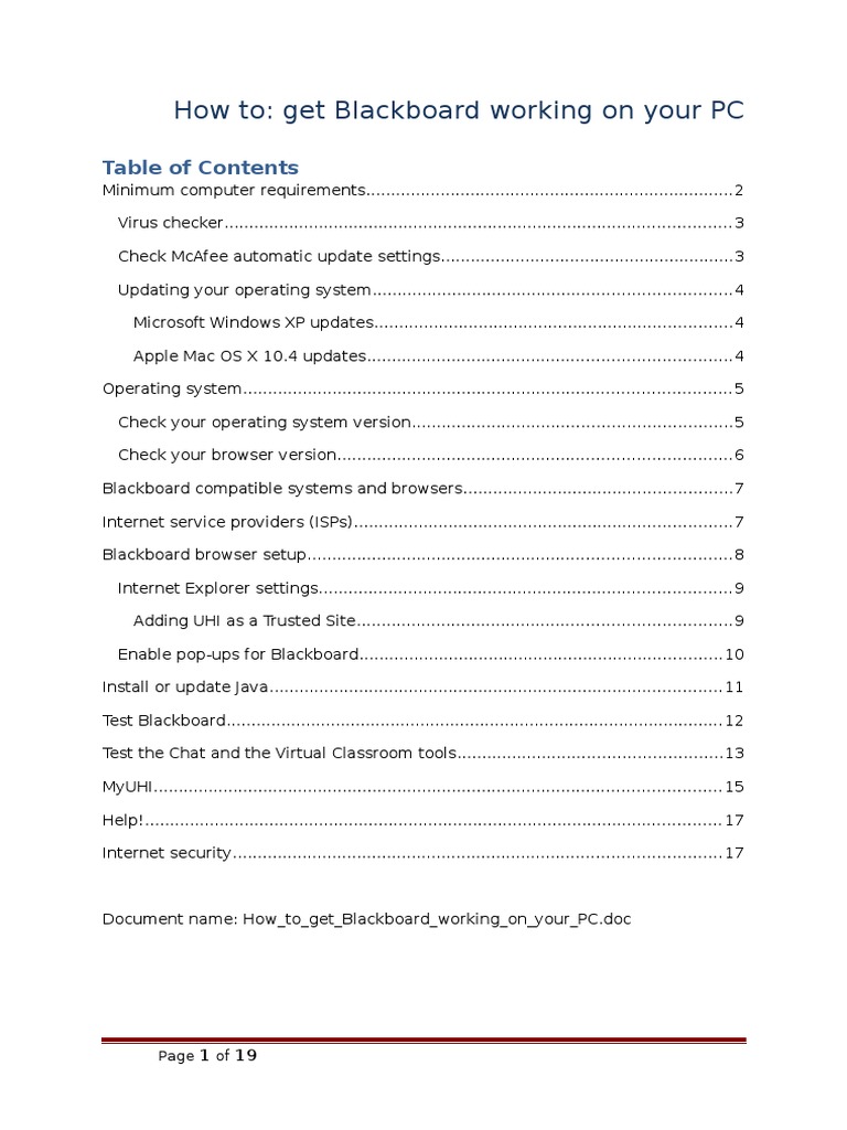 Getting Blackboard Up and Running: A Step-by-Step Guide to Ensuring ...