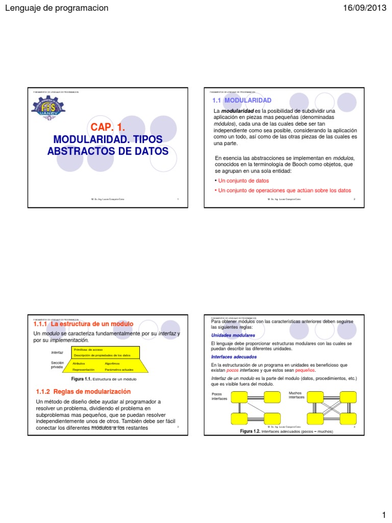Metodologia de La Programacion Cap 1 | PDF | Lenguaje de programación | C