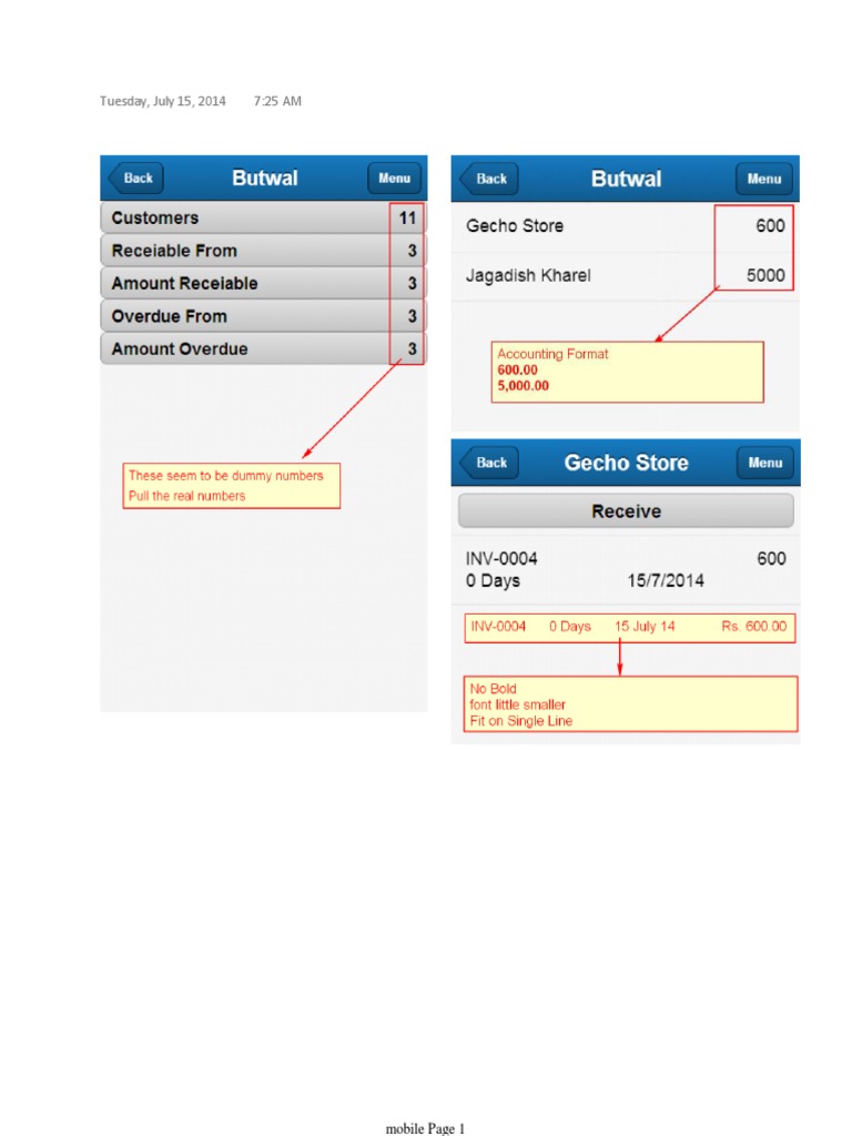 Mobile UI | PDF