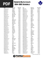 Winnipeg Jets 2025-26 Schedule | PDF | Ice Hockey | National Hockey League