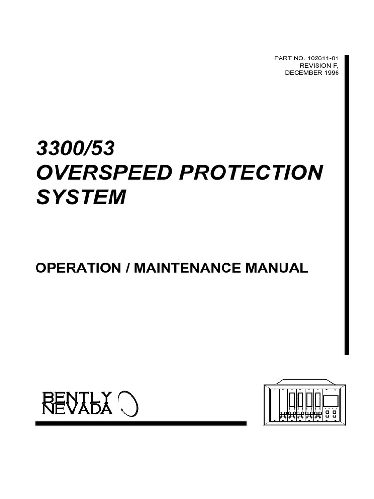 3300 - 53 Overspeed Protection System 102600-01 Rev F | PDF | Relay ...