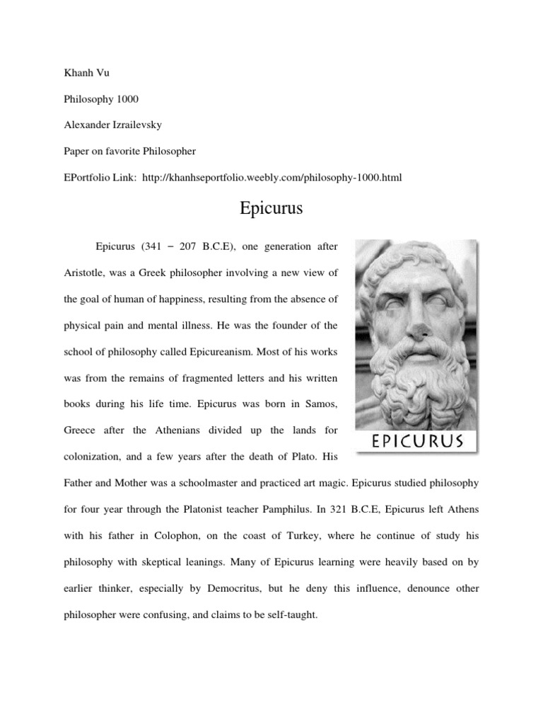 Epicurus | PDF | Happiness | Aristotle