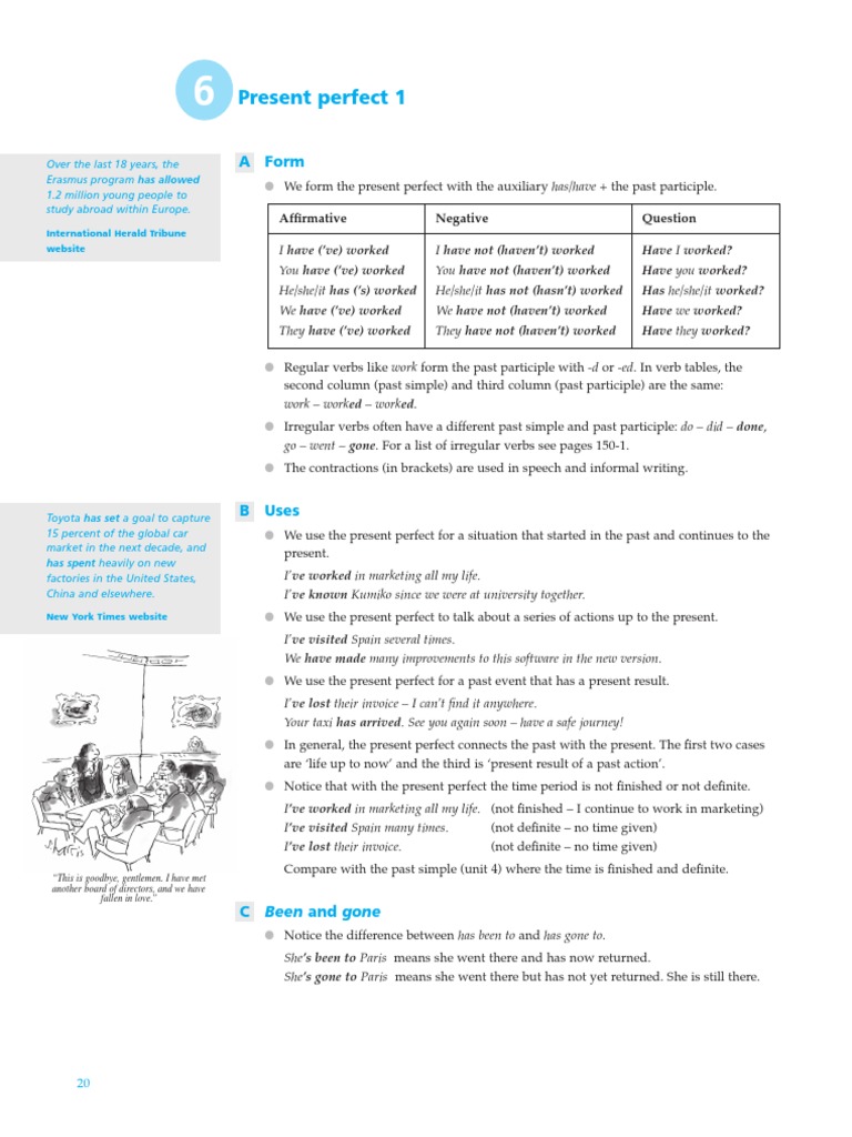 Essential Business Grammar Builder Unit 6 Present Perfect | Download ...