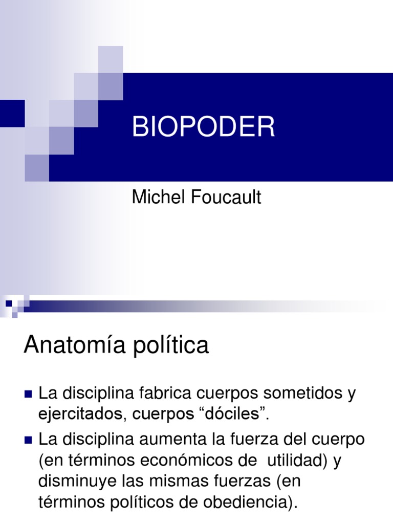 Biopoder Foucault Clase 4 | PDF | Michel Foucault | Disciplinas