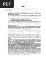 Problems in Pumps | PDF | Pump | Liquids