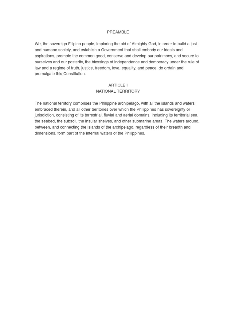 Preamble | PDF