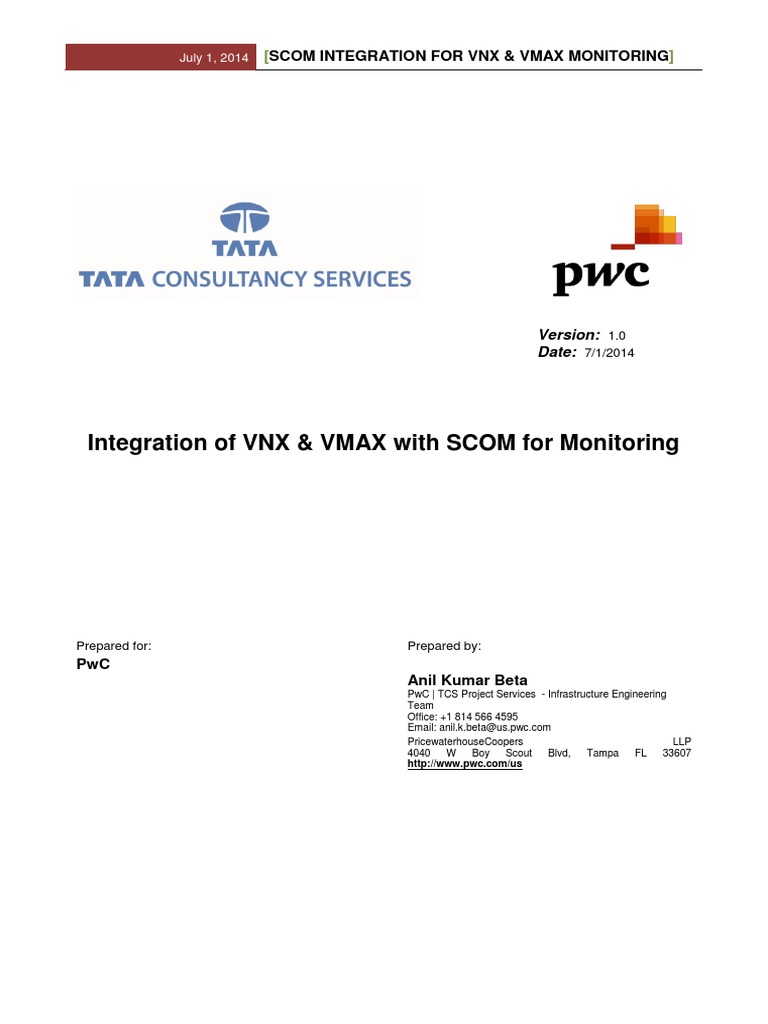 SCOM - Integration For VNX & VMAX - Install - Config | PDF | Windows ...