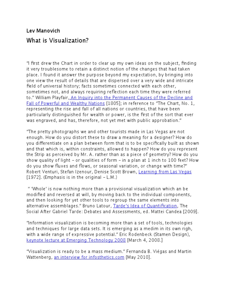 Manovich Visualization 2010 | PDF | Visualization (Graphics) | Computer ...