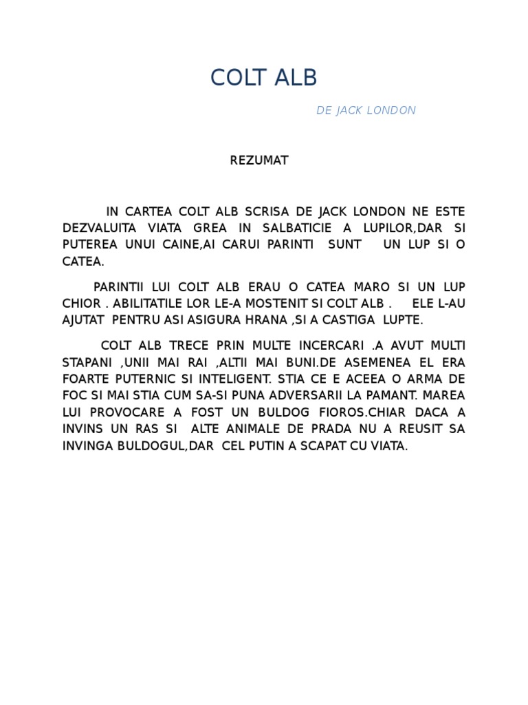 Colt Alb | PDF