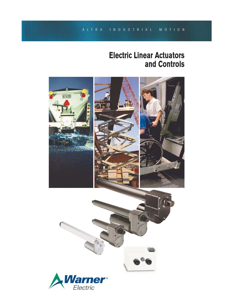 Electric Linear Actuators and Controls Full en | PDF | Actuator | Elevator