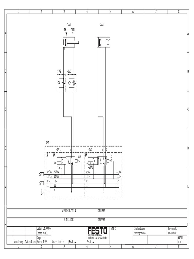 Festo Mps Pneumatic Circuit Diagram S | PDF
