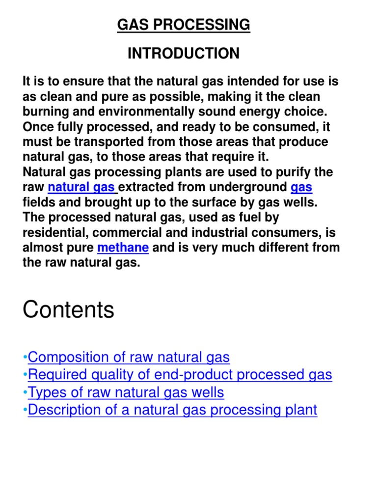 Intro-Natural Gas Processing | PDF | Natural Gas Processing | Natural Gas
