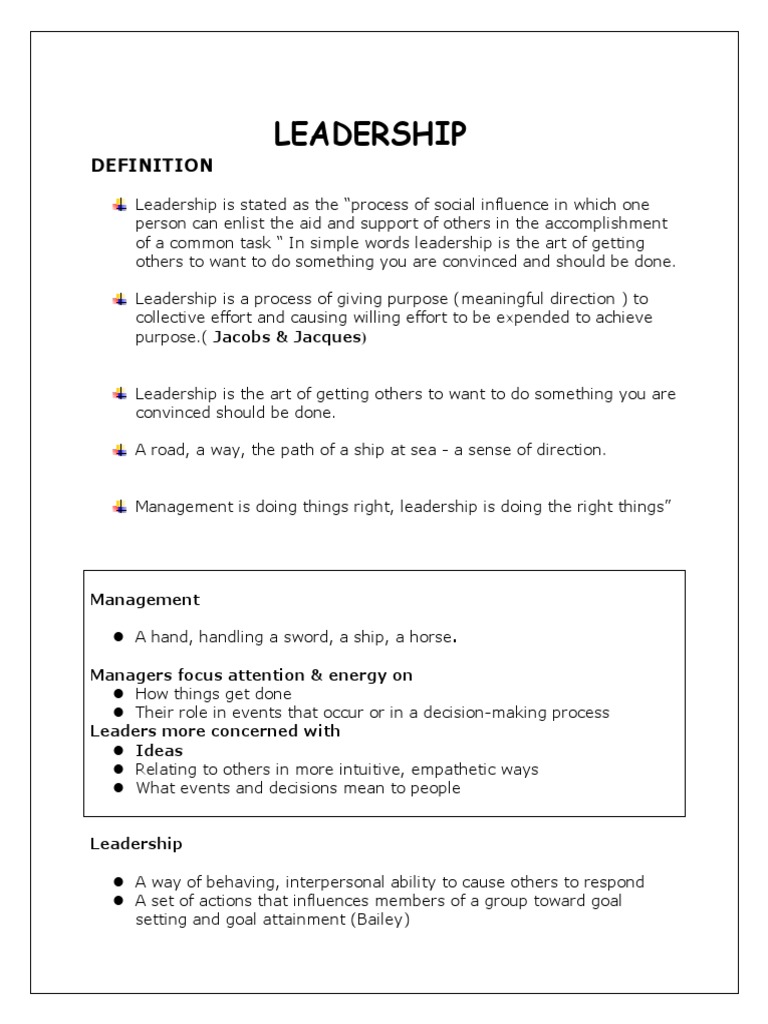 Leadership: Management | Download Free PDF | Leadership | Motivation