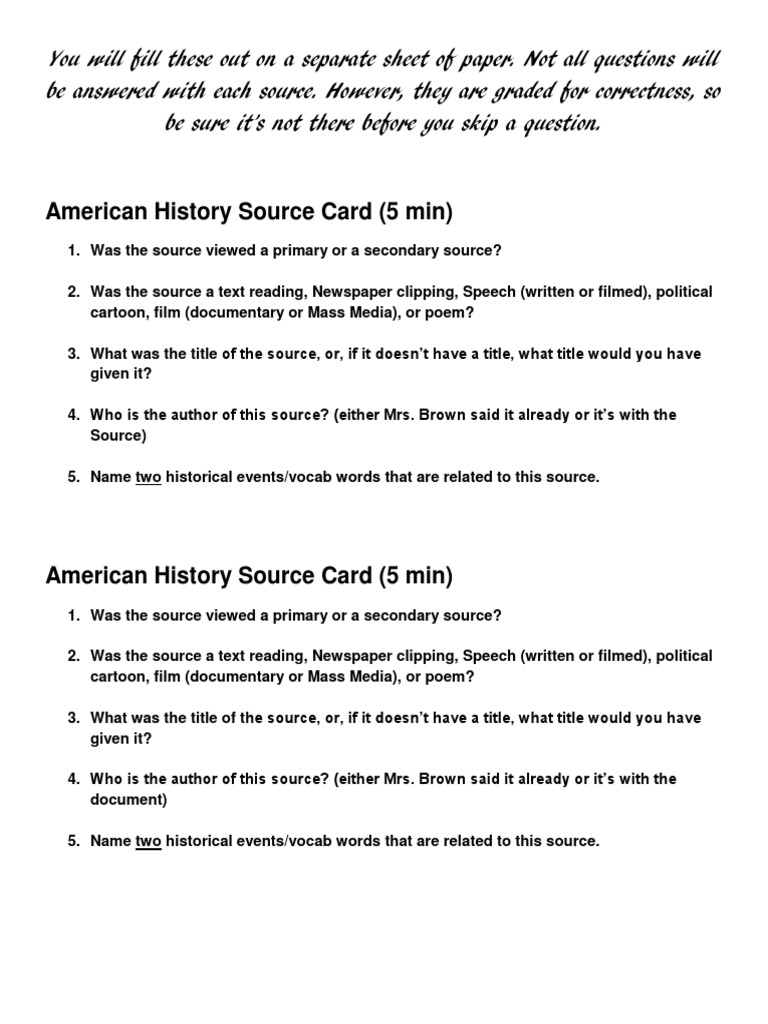 American History Source Analysis | PDF