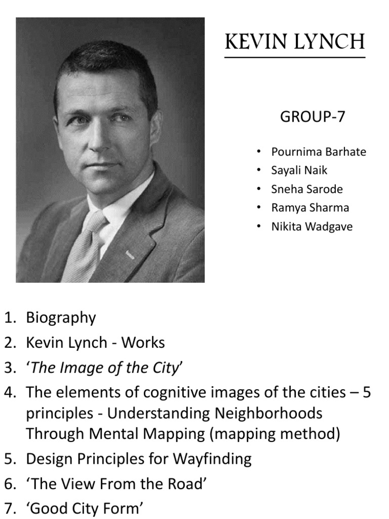 Kevin Lynch | Psychology & Cognitive Science | Psychological Concepts