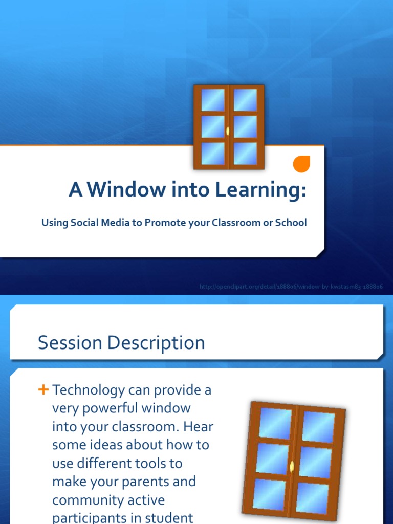Window Into Learning | PDF | Twitter | Social Media
