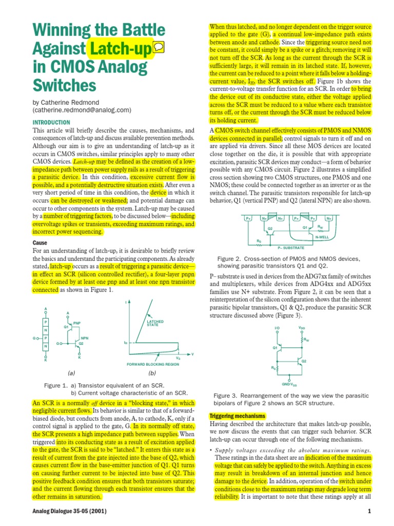 Cmos Latch Up | PDF | Mosfet | Field Effect Transistor