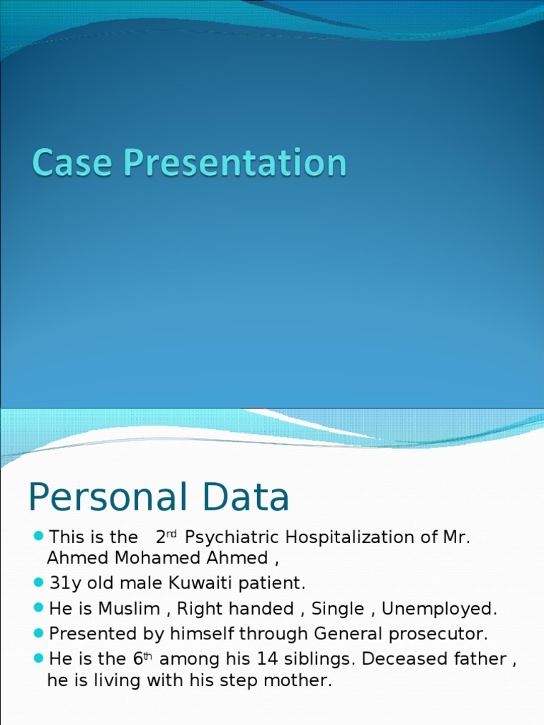 Substance Abuse Case Presentation | PDF