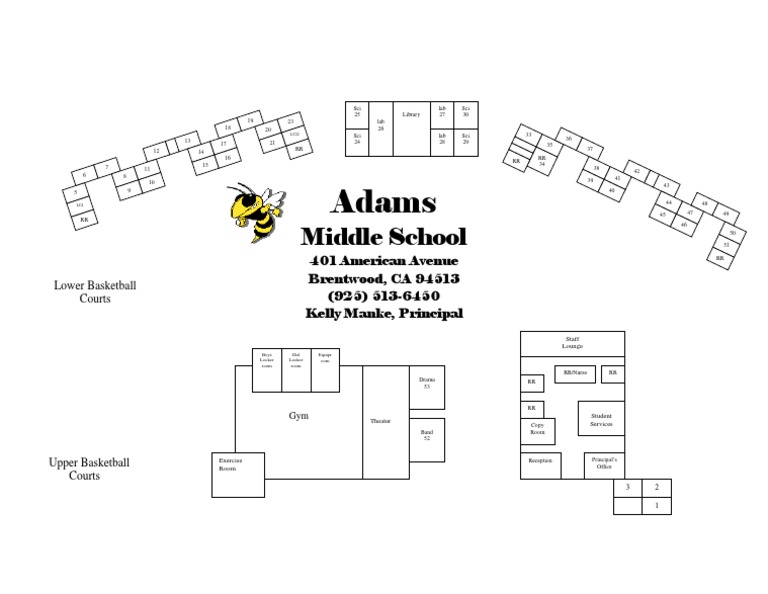 Adams Middle School Campus Map | PDF