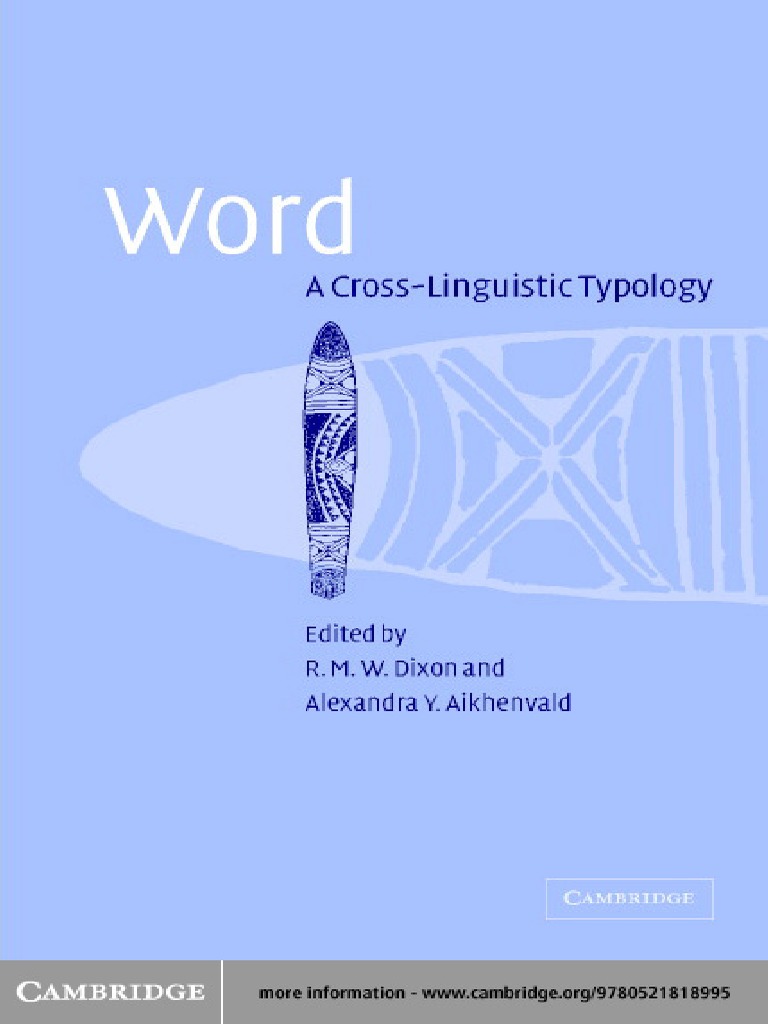 Word - A Crosslinguistic Typology | PDF | Word | Morphology (Linguistics)