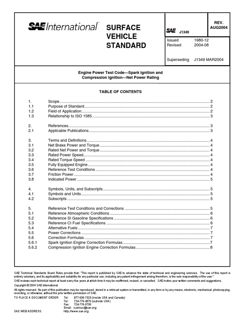Sae J1349 | PDF