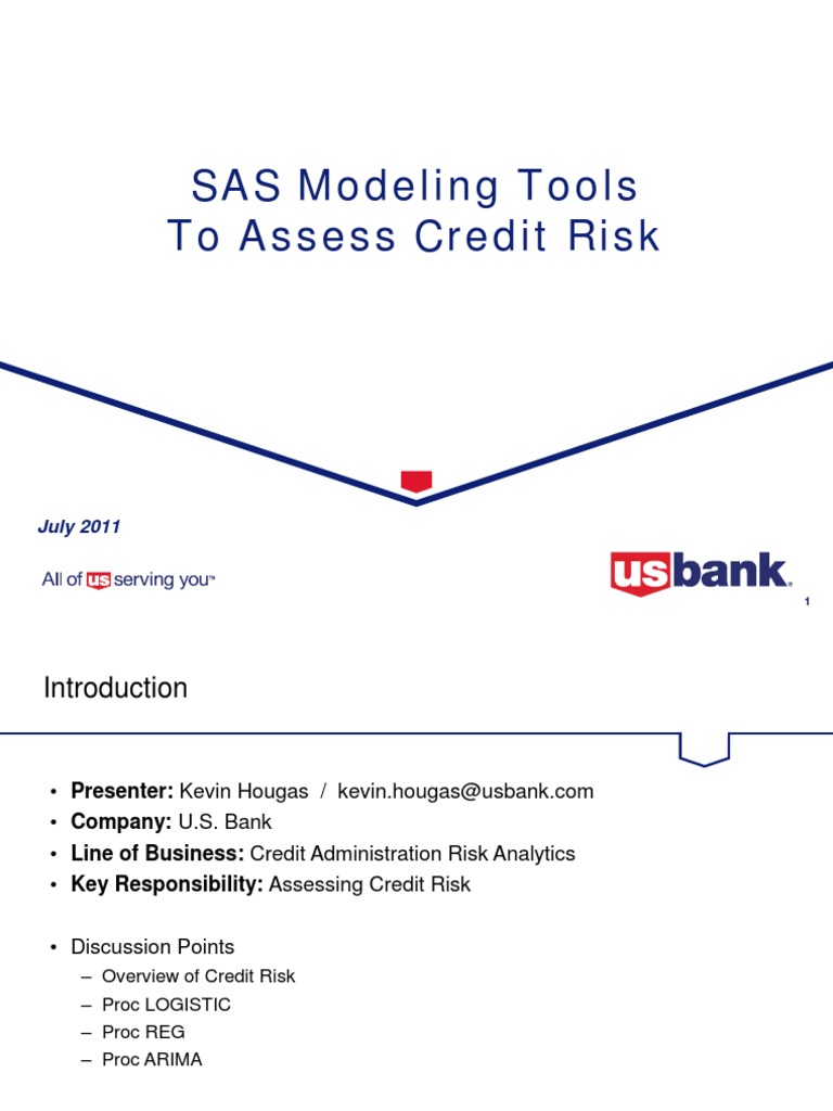 SAS Modeling Tool To Access Credit Risk | PDF | Regression Analysis ...
