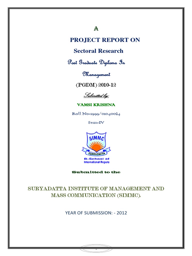 29 29 Sector Project | PDF | Economies | Business