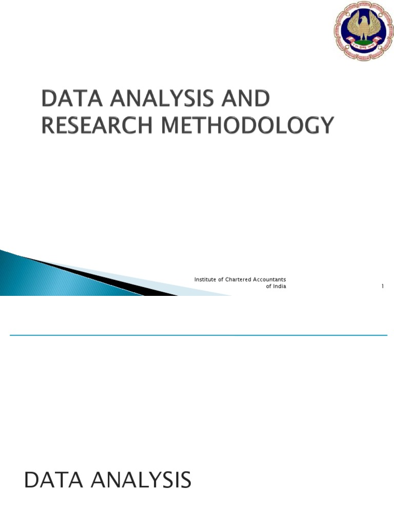 Data Analysis and Research Methodology | PDF | Data Analysis | Statistics
