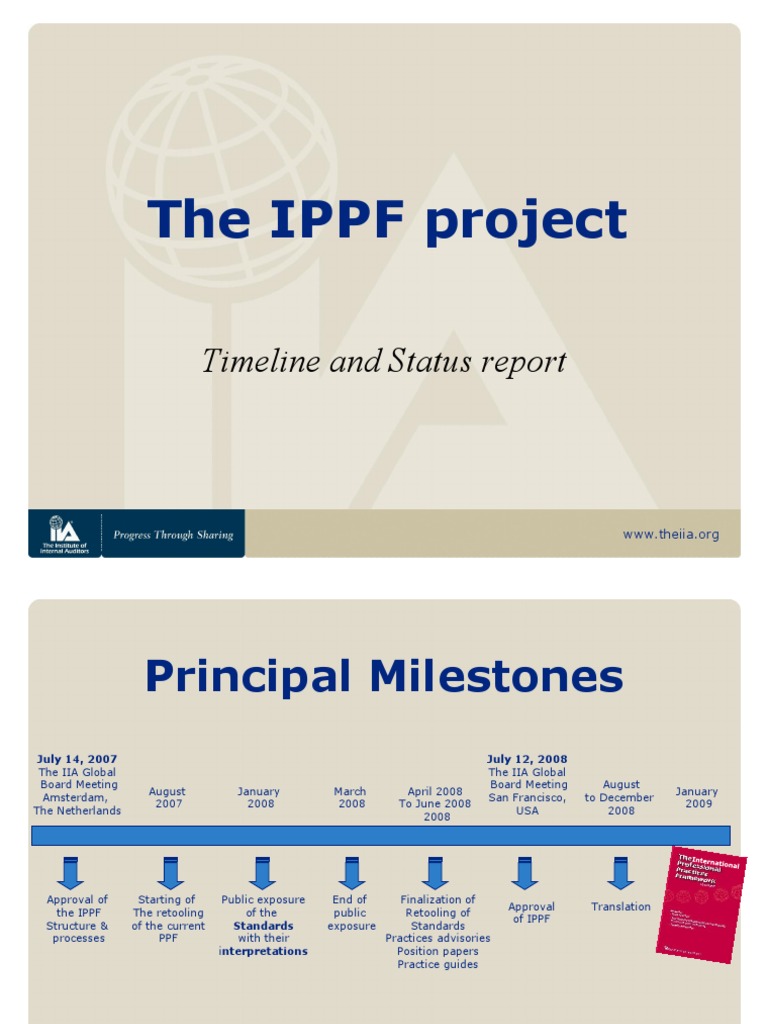 The IPPF Project: Timeline and Status Report | PDF | Internal Audit ...