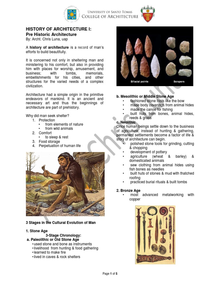 Pre-Historic Architecture | PDF | Stone Age | Paleolithic