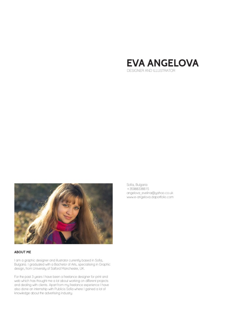 Portfolio Eva Angelova | Download Free PDF | Graphic Design ...