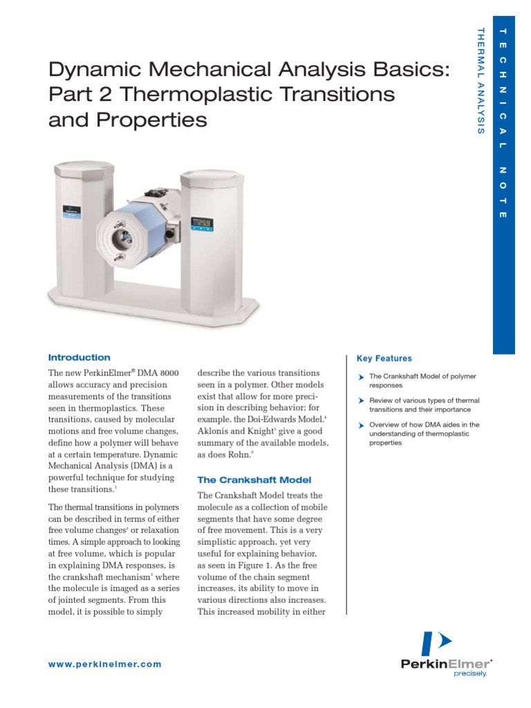 DMA Basics Part 2 - Polymer Transitions | PDF | Polymers | Differential ...