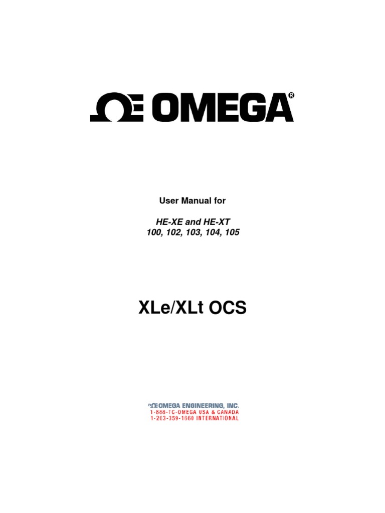 Xle/Xlt Ocs: User Manual For | PDF | Electrical Engineering ...