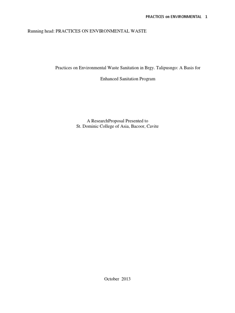 Sanitation Review | PDF | Recycling | Landfill