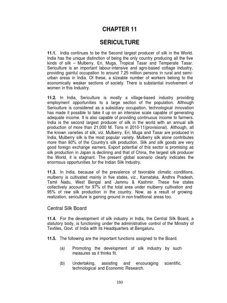 Sericulture Technique | PDF | Silk | Fibers