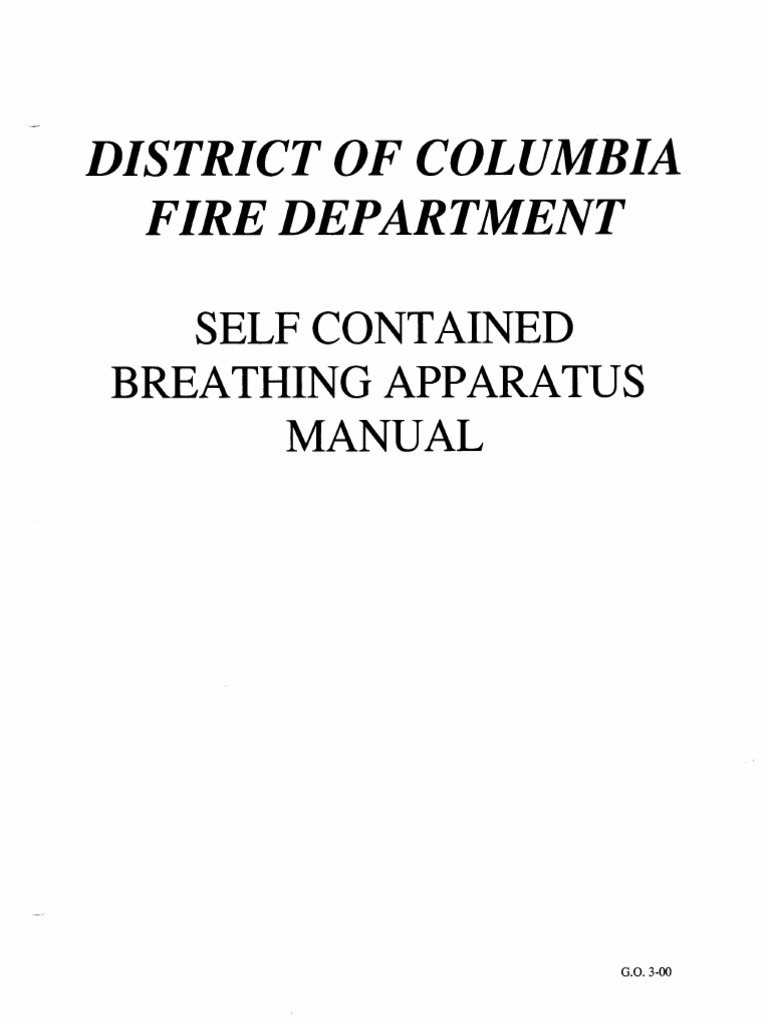 DCFD Scba Manual | PDF | Firefighting | Combustion