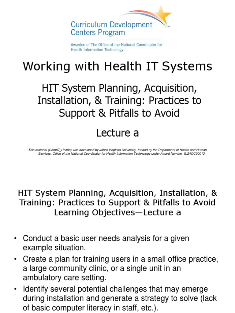Working With Health IT Systems | PDF | Health Informatics | Information ...