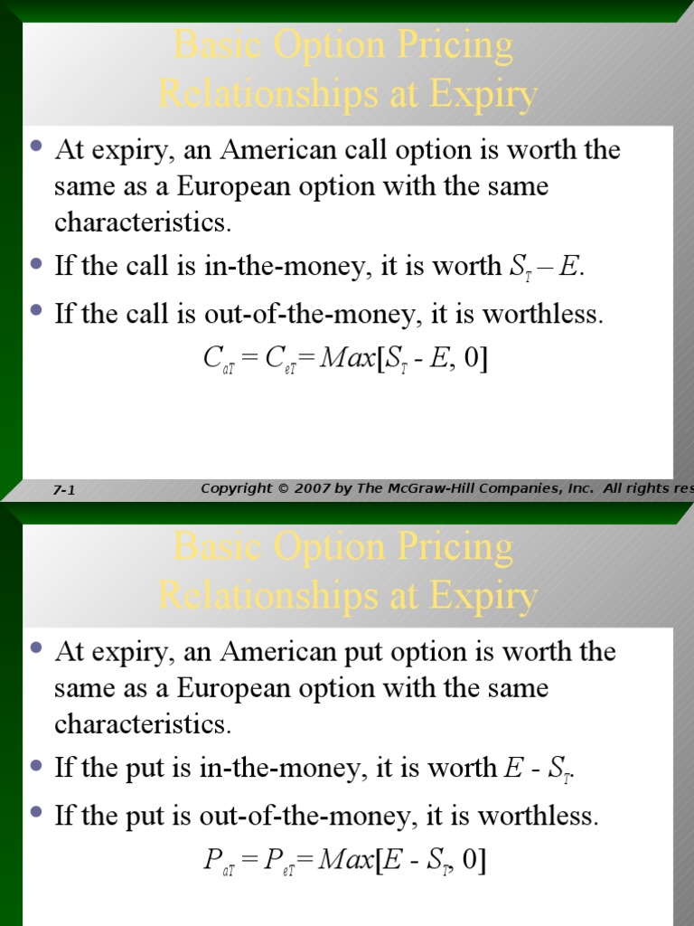 Lecture Session 8 - Currency Option Contingency Graphs | PDF | Put ...